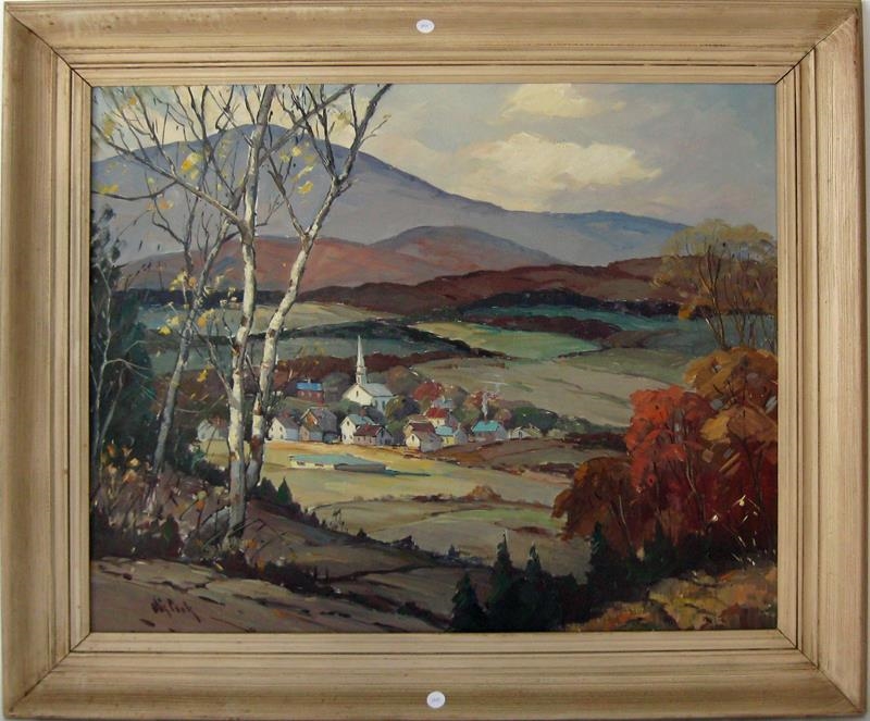 Otis Cook | New England Fall landscape | MutualArt