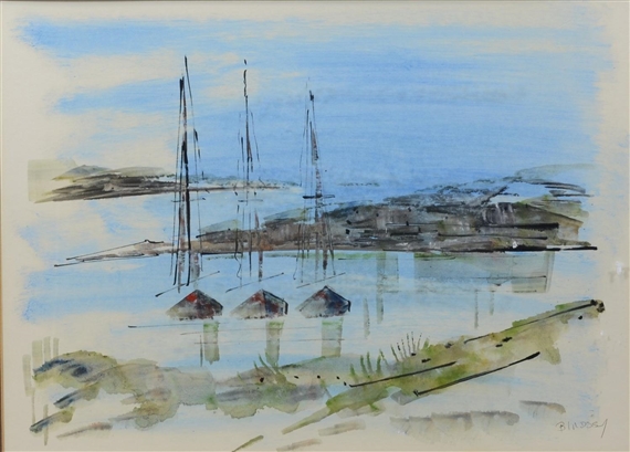 Alfred Birdsey | Coastal scene | MutualArt