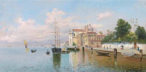 Emilio Fossati | Venetian Scene | MutualArt