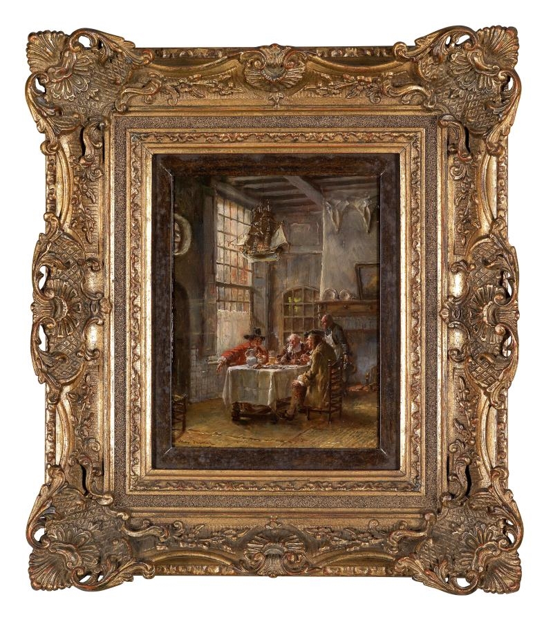 Max Gaisser | Gentlemen at Table | MutualArt