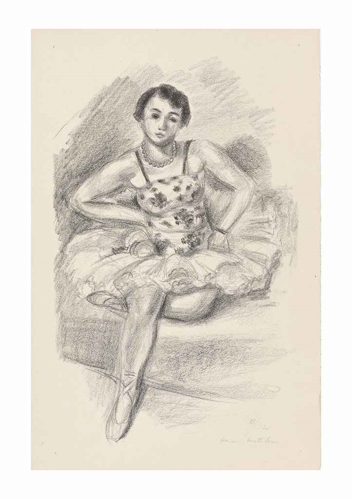Henri Matisse | Danseuse au Divan pliée en deux, from: Dix Danseuses ...