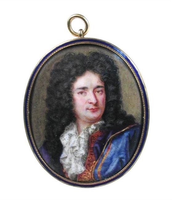 Charles Boit | A Gentleman wearing a white jabot, in gold-trimmed ...