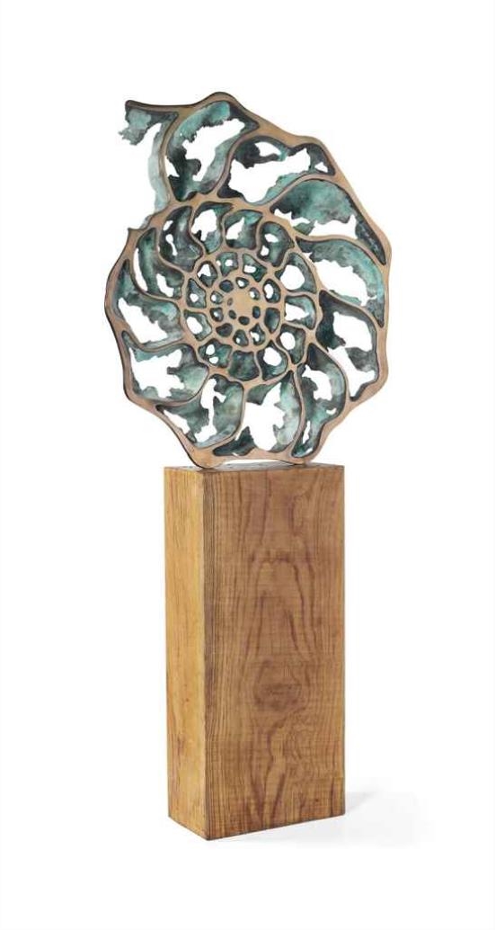 Mark Reed | SCULPTURE OF AN AMMONITE SECTION (1971) | MutualArt