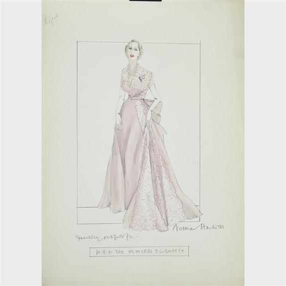 Norman Hartnell | 4 WORKS; DESIGNER FOR THE LADIES OF THE ROYAL FAMILY ...