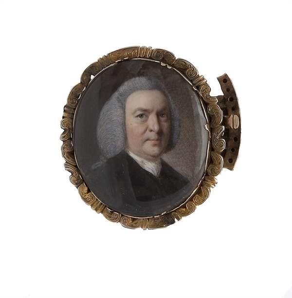 Irish School, 18th Century | Miniature Portrait of a Cleric (18th Century) | MutualArt