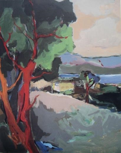 Itzchak Tarkay | Sea of Galilee Landscape | MutualArt