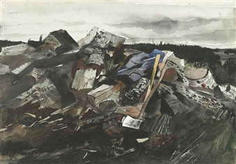 Andrew Wyeth | PUMPKIN VINE (1943) | MutualArt