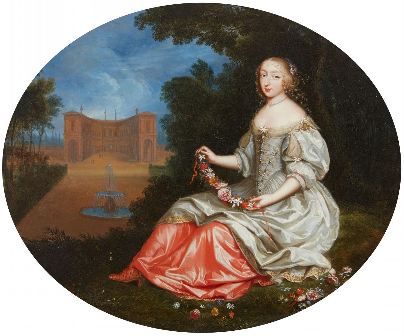Pierre Mignard | A Lady in a Park Landscape - Mademoiselle Bouthillier ...