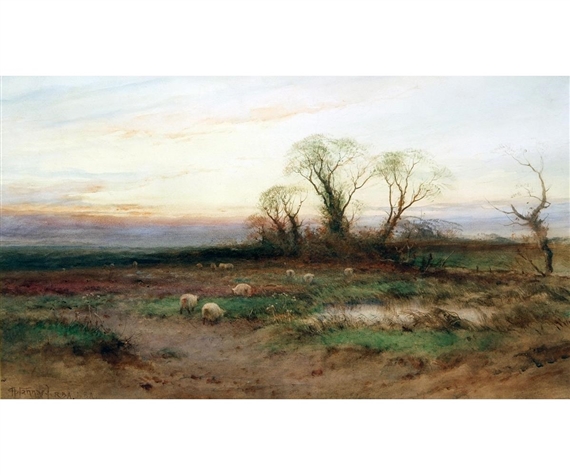 Henry Stannard | Sheep in Landscape | MutualArt