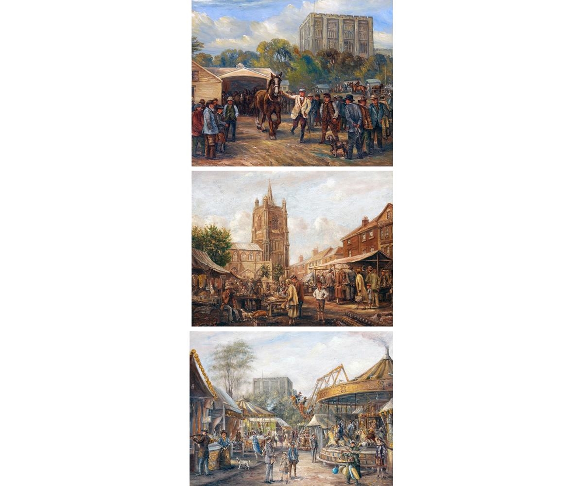 William Edward Plumstead | 3 works: Views of Norwich | MutualArt
