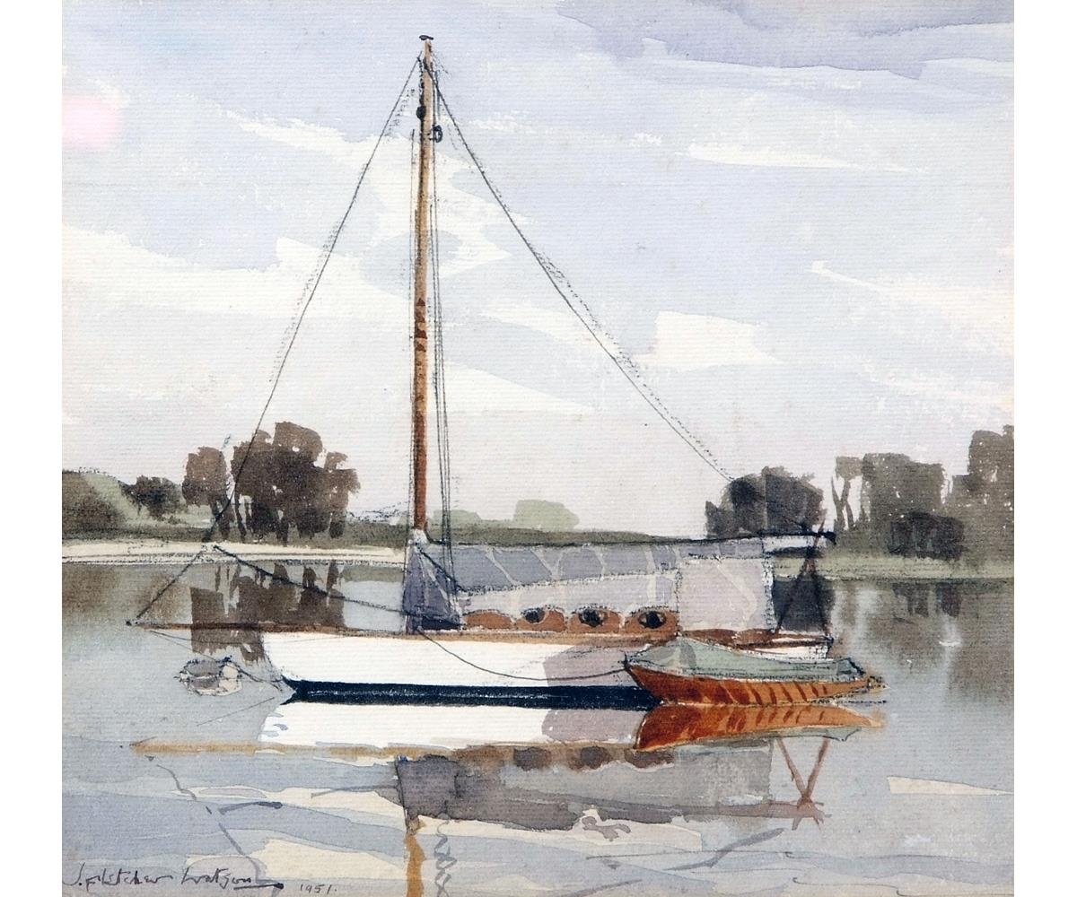 James Fletcher Watson | Malthouse Broad (1951) | MutualArt