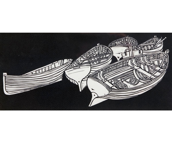 Nicholas Barnham | Work Boats at Brancaster Staithe | MutualArt