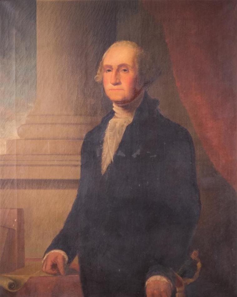 Albion Harris Bicknell | Portrait of George Washington Standing, with ...