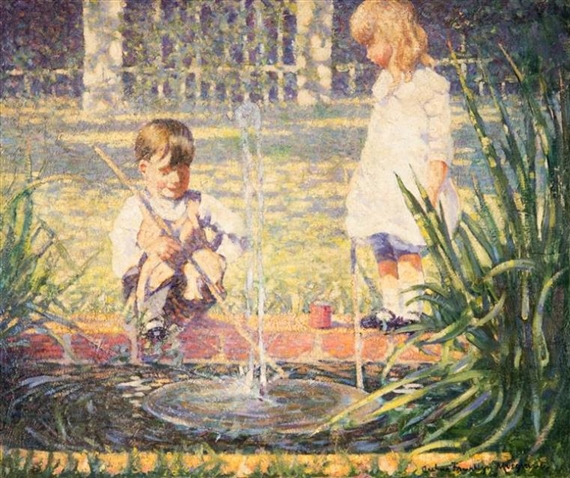 Arthur Musgrave | Children at the Fountain | MutualArt