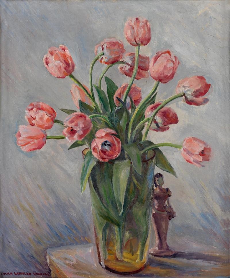 Laura Wheeler Waring | Untitled (Still Life with Tulips and Figurine ...