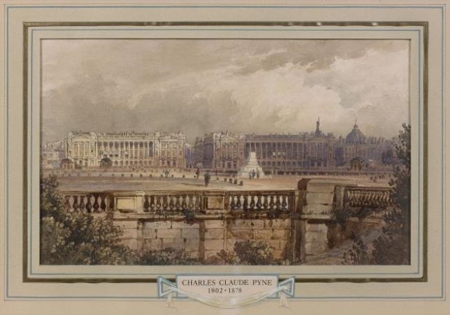 Charles Claude Pyne | Vue de la place de la Concorde vers (1835 ...