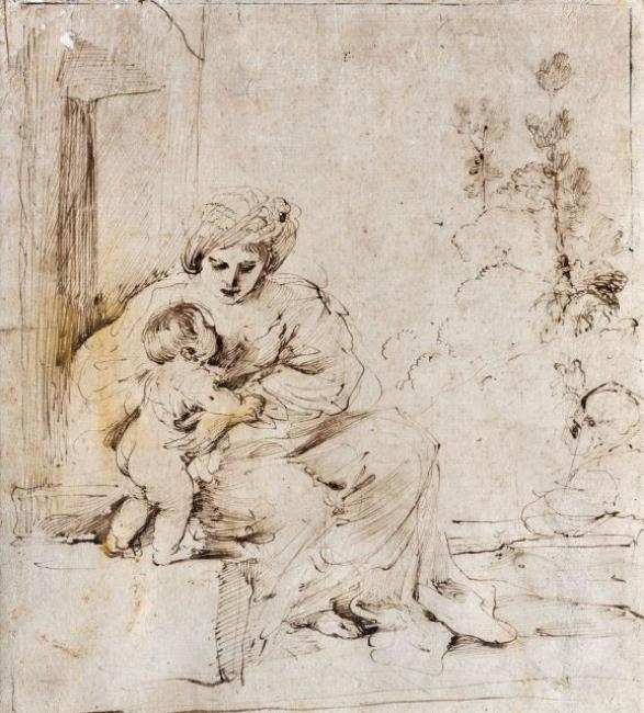 Il Guercino | Le repos pendant la Fuite en Egypte | MutualArt