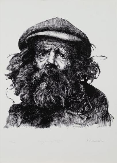 Robert Lenkiewicz | Early drawing / Diogenes | MutualArt