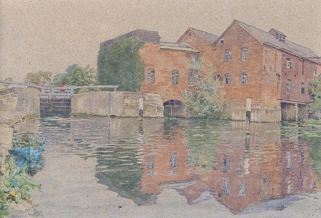 Bernard Cecil Gotch | Sandford Mill and Lock | MutualArt