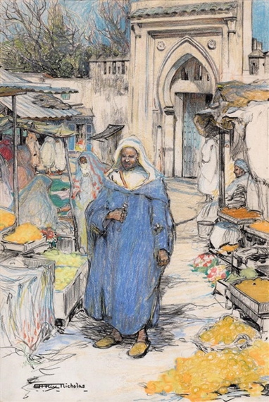 Hilda Rix Nicholas | The Fruits of the Farm (Circa 1914) | MutualArt