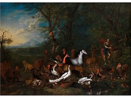Karl Wilhelm de Hamilton | THE SINGING ORPHEUS TAMING THE WILD ANIMALS ...