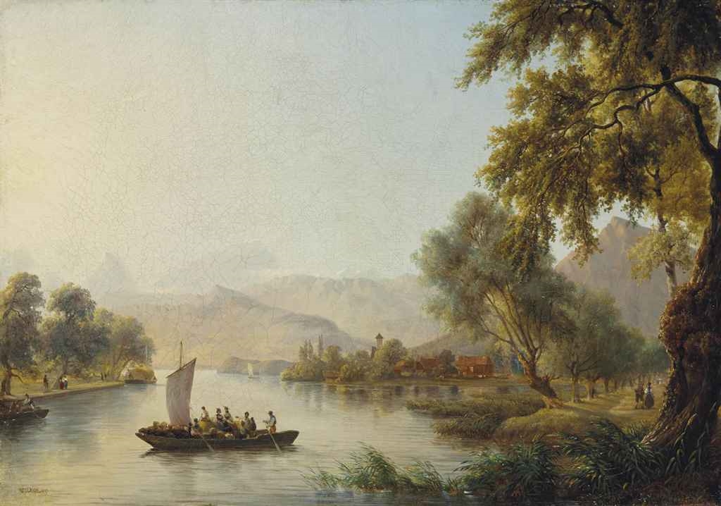 Johann Jakob Ulrich | Le lac des Quatre-Cantons (1837) | MutualArt