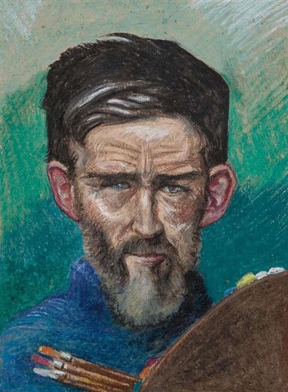 Harry Kernoff | Portrait of Seán Keating | MutualArt