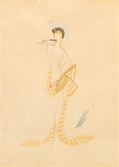 Erté | Trombone costume | MutualArt