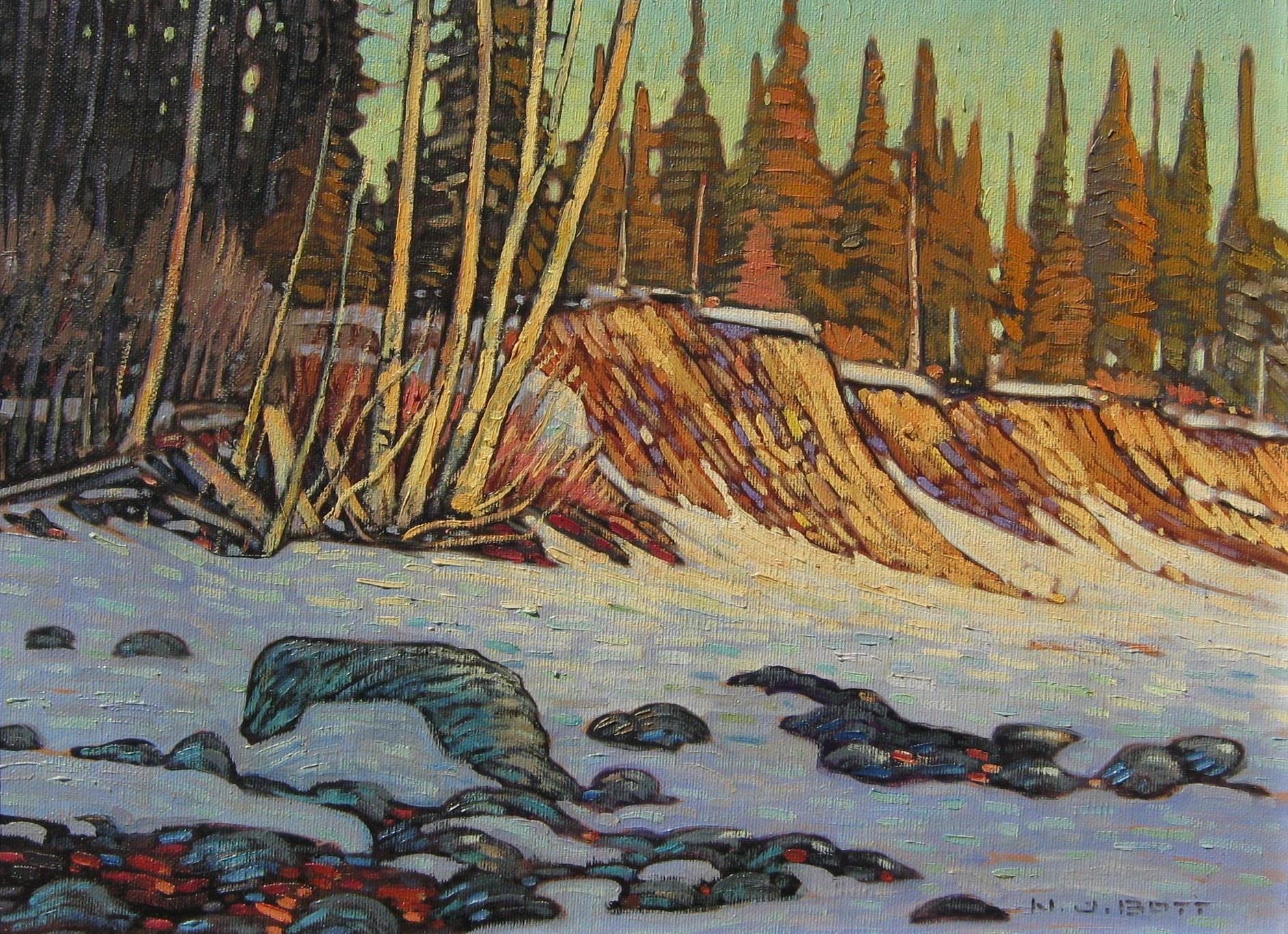 Nicholas Bott | River Bank | MutualArt