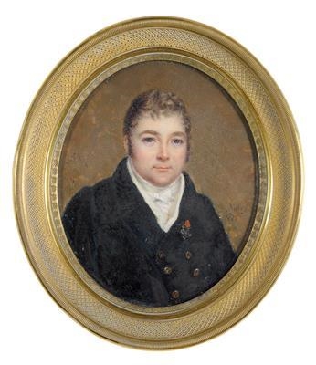 Louis François Aubry | A Portrait of a Gentleman in a Dark Jacket ...