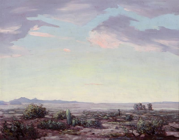 Conrad Buff | Purple desert landscape | MutualArt