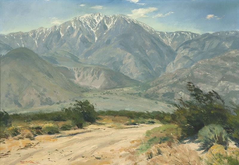 Emil Kosa Jr. | Road through a desert landscape | MutualArt