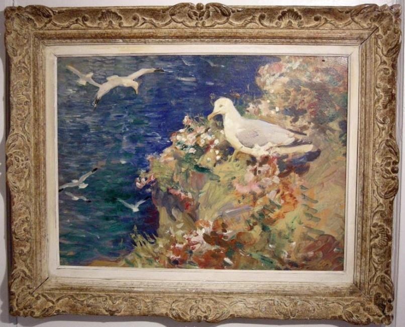 Charles Walter Simpson | Wild bird series no.55, smew; and Wild bird ...