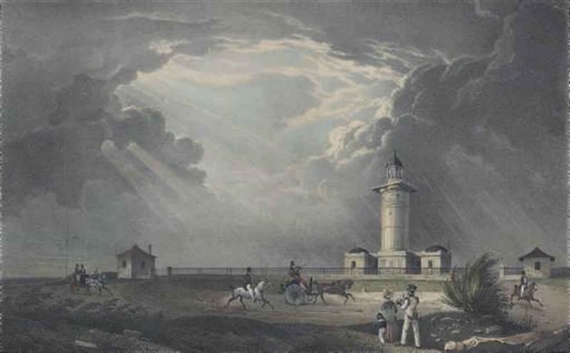 Louis Auguste de Sainson | Vue du Phare du Port Jackson; Vue de l ...