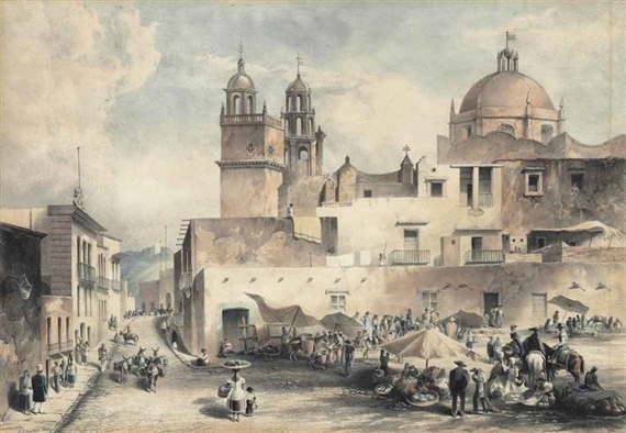 Daniel Thomas Egerton | Plaza de San Diego, Ciudad de Guanajuato; and ...