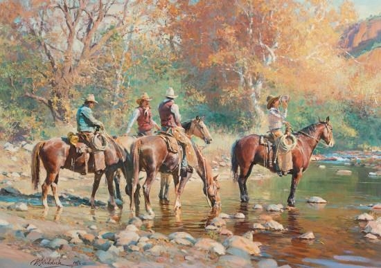 R.S. Riddick - Buffalo Pony Prize, 2005, Gouache