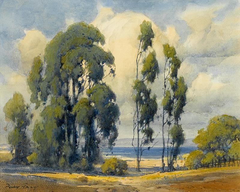 Percy Gray | Eucalyptus on a pond | MutualArt