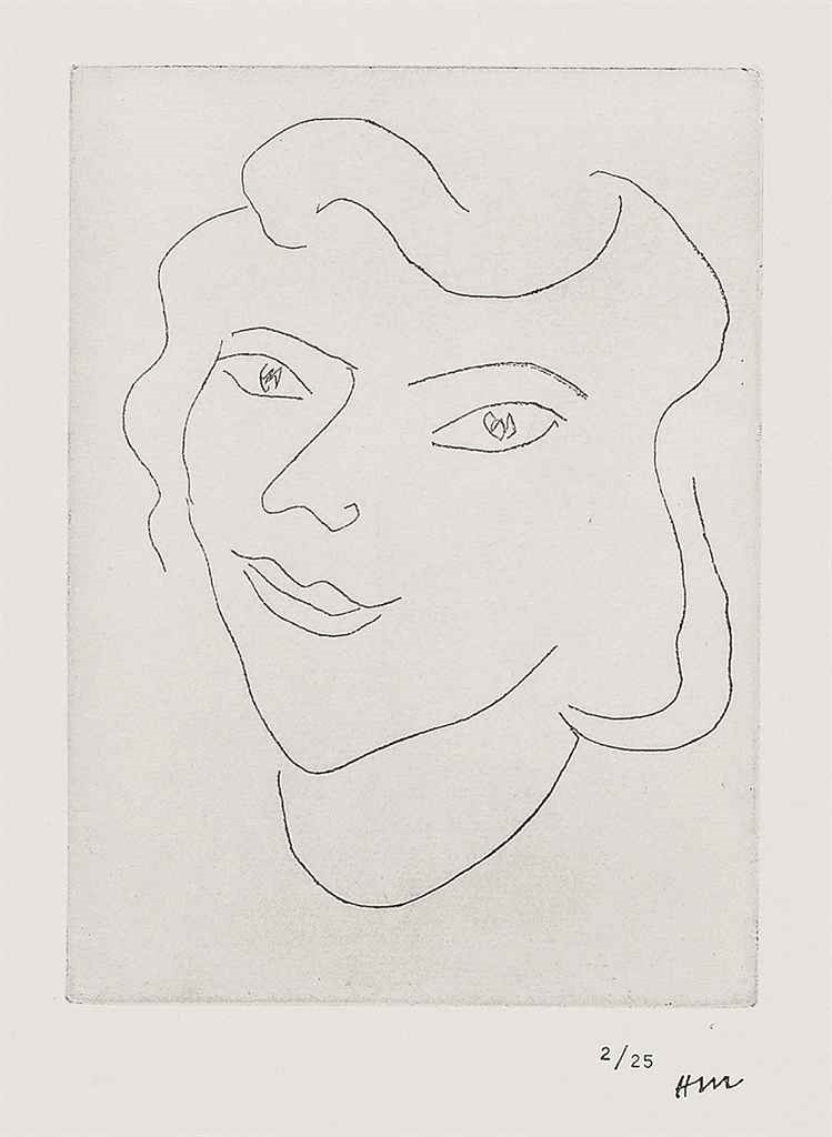Henri Matisse | Visage Triangulaire (1946) | MutualArt