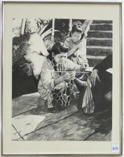 Richard R. Smith | Japanese woman at a market weighing a bundle with ...