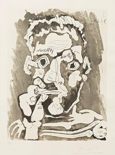 Pablo Picasso | Fumeur (1964) | MutualArt