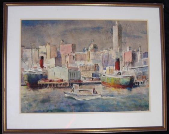 John Santry | Darling Harbour (1969) | MutualArt