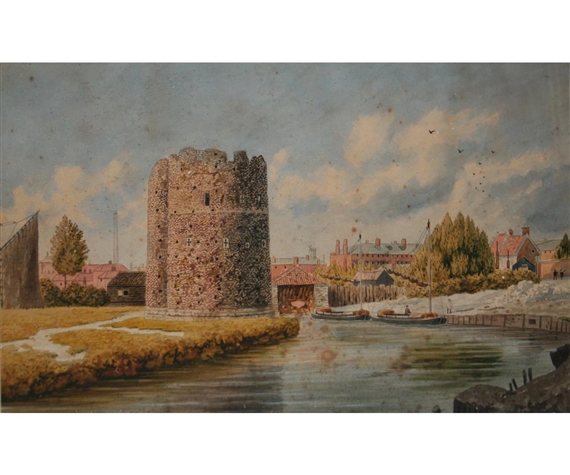 William Frederick Austin | Cow Tower, Norwich | MutualArt