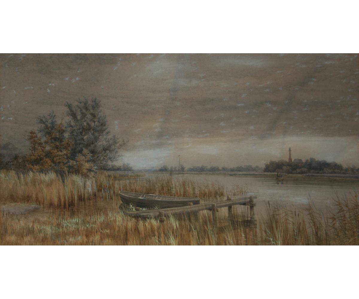 Stephen John Batchelder | 2 works; Sombre Clouds River Yare near ...