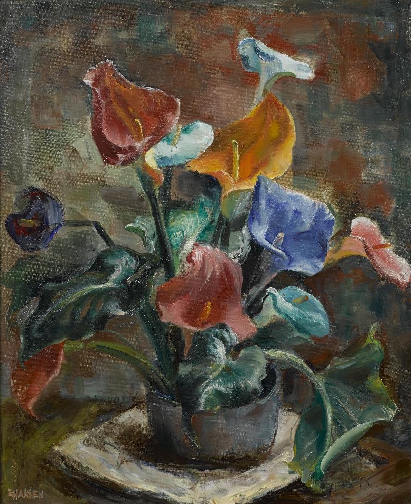 Ejnar Hansen | Still life with flowers | MutualArt