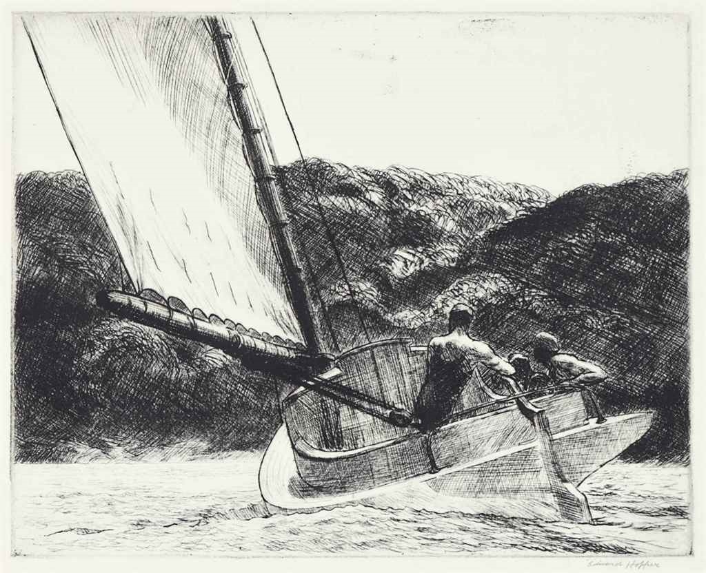 Edward Hopper | Evening Wind (1921) | MutualArt