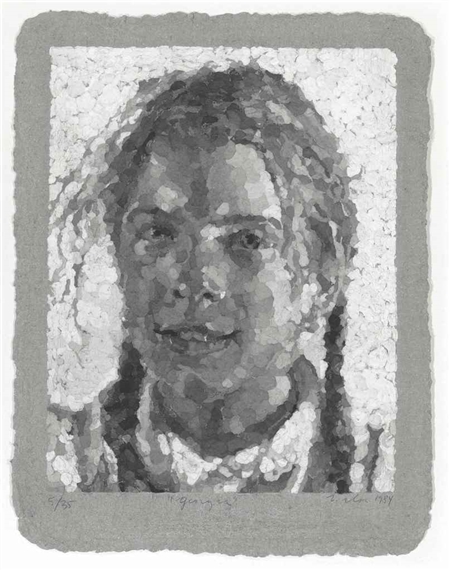 Chuck Close | GEORGIA (1984) | MutualArt