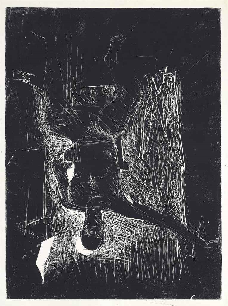 Georg Baselitz | Sitzender Mann (1977 - 1979) | MutualArt