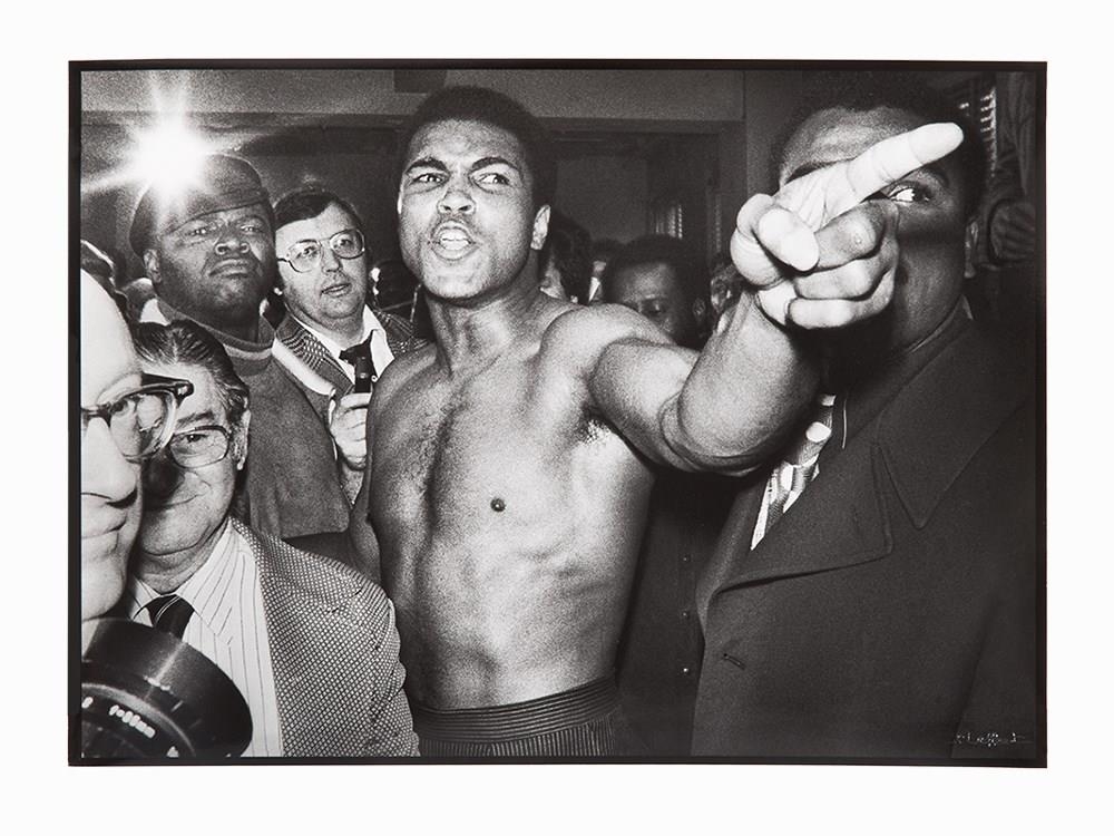 Jean-Pierre Laffont | Muhammad Ali finger-pointing during the weigh-in ...