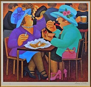 Beryl Cook | Ladies who Lunch | MutualArt