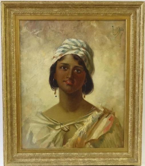 Frederick Davenport Bates | An Exotic Beauty (1900) | MutualArt